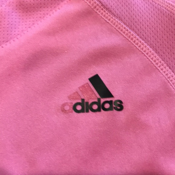 adidas | Tops | Adidas Pink V Neck Long Sleeve Top | Poshmark